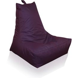 Kinzler Sitzsack »Lounge« 1 Stk. tlg. Loungesessel, Uni Farben, mit Rückenlehne, Outdoor geeignet brombeer Bezug: 100% Polyester