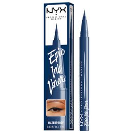 NYX Eyeliner »Professional Makeup Epic Ink Liner« blau Eyeliner mit feiner Pinselspitze für dünne und dicke Linien