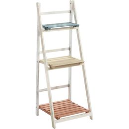 Locker Standregal Vintage Stil wei&szlig;
