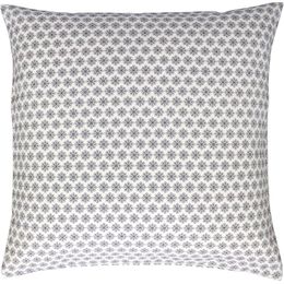 Vhg Dekokissen &raquo;Niam&laquo; Rei&szlig;verschluss, Kissenh&uuml;lle ohne F&uuml;llung, 1 St&uuml;ck, Ornamente anthrazit + Ornamente Obermaterial: 100% Polyester B/L: 40 cm x...