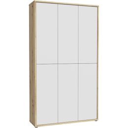 FORTE Schuhschrank »Alice Springs« B/H/T 109, 2/191, 9/34, 9 cm, Stauraumschrank, Mehrzweckschrank, (B/H 109cm x 192cm), mit 16 Böden Artisan/ grey...