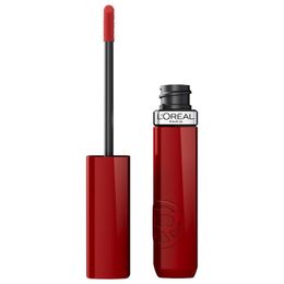 L'ORÉAL PARIS Lippenstift »Infaillible Laque Resistance« rot Lässt die Lippen in einem intensiven Farbton glänzen