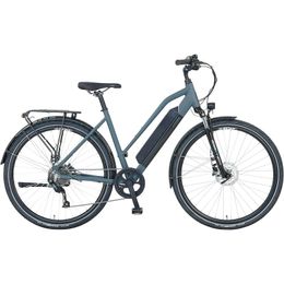 Prophete Unisex &raquo;Entdecker 1.8&laquo; 8 Gang Shimano Altus Schaltwerk Kettenschaltung Heckmotor 250 W Pedelec, Elektrofahrrad f&uuml;r Damen grau
