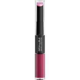 L'ORÉAL PARIS Lippenstift »Infaillible 2-Step« rosé kussechter Lippenstift, feuchtigkeitsspendend