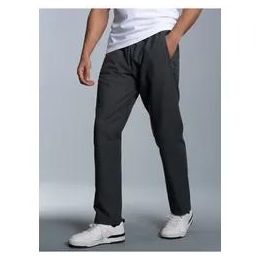 Jerseyhose TRIGEMA "TRIGEMA Freizeithose aus 100% Baumwolle", Herren, Gr. S, Normalgr&ouml;&szlig;en, grau (anthrazit), Web, 100% Baumwolle, Hosen Jerseyhose