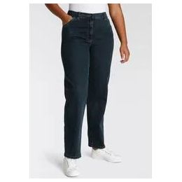 Straight-Jeans KjBRAND "Babsie", Damen, Gr. 54 (27), K-Gr, blau (denim stoned), Denim/Jeans, Obermaterial: 78% Baumwolle, 18% Polyester, 4% Elasthan, unifarben, straight fit lang, Jeans Straight-Jeans, mit Stretch