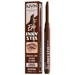 NYX Eyeliner »Professional Makeup Epic Inky Stix Cream Gel Eyeliner« braun Epic Inky Farbe in einem Stick - just click!