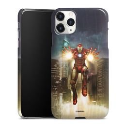DeinDesign iPhone 11 Pro Max Handy Premium Case Smartphone Handyh&uuml;lle Schutzh&uuml;lle gl&auml;nzend Iron Man Avengers Marvel Premium Case