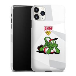 DeinDesign iPhone 11 Pro Max Handy Premium Case Smartphone Handyh&uuml;lle Schutzh&uuml;lle gl&auml;nzend Vfb Stuttgart Mascot Official Licensed Product Premium Case