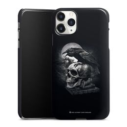 DeinDesign iPhone 11 Pro Max Handy Premium Case Smartphone Handyh&uuml;lle Schutzh&uuml;lle gl&auml;nzend Skull Raven Skulls Premium Case