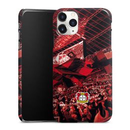 DeinDesign iPhone 11 Pro Max Handy Premium Case Smartphone Handyh&uuml;lle Schutzh&uuml;lle gl&auml;nzend Merchandise Bayer 04 Leverkusen Official Licensed Product Premium Case