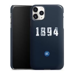 DeinDesign iPhone 11 Pro Max Handy Premium Case Smartphone Handyh&uuml;lle Schutzh&uuml;lle gl&auml;nzend Ksc Karlsruher Sc Bundesliga Premium Case
