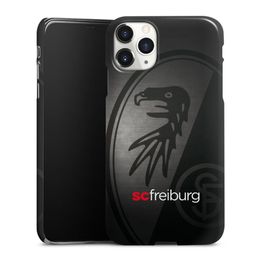 DeinDesign iPhone 11 Pro Max Handy Premium Case Smartphone Handyh&uuml;lle Schutzh&uuml;lle gl&auml;nzend Sc Freiburg Official Licensed Product Metallic Look Premium Case