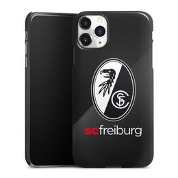 DeinDesign iPhone 11 Pro Max Handy Premium Case Smartphone Handyh&uuml;lle Schutzh&uuml;lle gl&auml;nzend Lettering Sc Freiburg Logo Premium Case