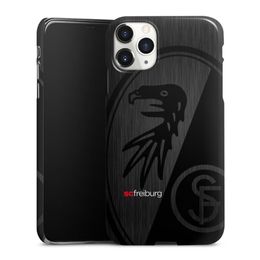 DeinDesign iPhone 11 Pro Max Handy Premium Case Smartphone Handyh&uuml;lle Schutzh&uuml;lle gl&auml;nzend Metallic Look Sc Freiburg Official Licensed Product Premium Case