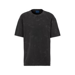 HUGO BLUE T-Shirt &raquo;Nustroyo&laquo; mit used-Details Black001 S S Kurzarm f&uuml;r angenehme Bewegungsfreiheit
