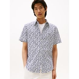 Tommy Hilfiger Kurzarmhemd »LINEN BLEND PRINT S/S RF SHIRT« modischer Print, mit Leinenanteil White / Allover 3XL - N-Gr N-Gr 3XL Sommerhemd von...