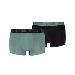 Puma Trunk »MEN EVERYDAY TRUNKS 2P« Packung, 2er Pack, mit Logobund olive green / black M M Herren-Boxershorts von Puma