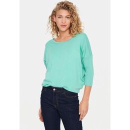 Saint Tropez Rundhalspullover »A2561, MilaSZ R-Neck« Feinstrick mit Viskose, Casual Fit Limpet Shell S (36) S (36) Casual Pullover von Saint Tropez