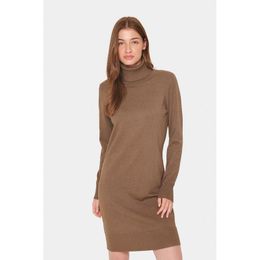 Saint Tropez Strickkleid »U6801, MilaSZ Rollneck Dress« Regular fit, Viskosemischung Shitake Melange XS (34) - N-Gr N-Gr XS (34) Pflegeleichte...