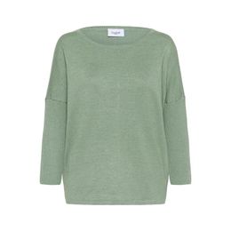 Saint Tropez Rundhalspullover »A2561, MilaSZ R-Neck« Feinstrick mit Viskose, Casual Fit Green Bay Melange XS XS Casual Pullover von Saint Tropez