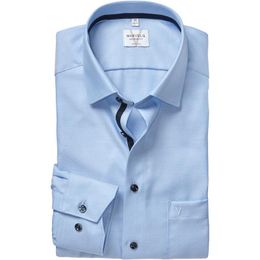 MARVELIS Langarmhemd Businesshemd, New-Kentkragen, modern fit bleu 43 - N-Gr N-Gr 43 Hemd von MARVELIS