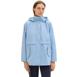 Tom Tailor Parka mit Kapuze mit Kordelzug an der Taille light fjord blue XXXL(46) XXXL(46) Outdoorjacke von Tom Tailor