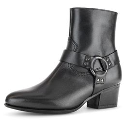 Gabor Westernstiefelette &raquo;St. Tropez&laquo;, Blockabsatz, Cowboystiefelette, Boots in bequemer Weite G (= weit) schwarz 35 35 Stiefelette mit trendigem...