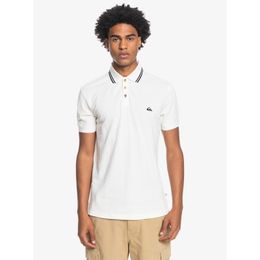 Quiksilver Poloshirt »Sportlines« weiß L L Stoff: Baumwollstoff [200 g/m2]
