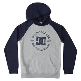 DC Shoes Kapuzensweatshirt &raquo;DC Star Pilot&laquo; Heather Grey/Navy Blazer 8(125-130cm) 8(125-130cm) Stoff: mittelschwerer Baumwollstoff