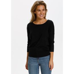 Saint Tropez Rundhalspullover »A2561, MilaSZ R-Neck« Feinstrick mit Viskose, Casual Fit black XXL (44) XXL (44) Casual Pullover von Saint Tropez