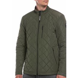 Replay Steppjacke »Saber Mid« mit kurzem Stehkragen dark military S S Gesteppte Jacke von Replay
