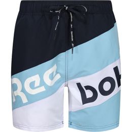 Reebok Badeshorts »Ryan« gestreift, mit Kordelzug und elastischem Bund, mit Logo, mit Taschen navy/blue pe XL (50/52) - N-Gr N-Gr XL (50/52)...