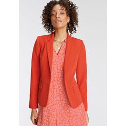 Tamaris Kurzblazer in Trendfarben - mit passender Anzugshose orangerot 42 42 Schicker Blazer von Tamaris