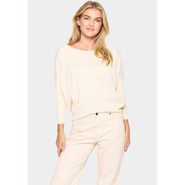 Saint Tropez Rundhalspullover »A2561, MilaSZ R-Neck« Feinstrick mit Viskose, Casual Fit Baby's Breath Melange M (38) M (38) Casual Pullover von...