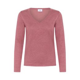 Saint Tropez Strickpullover »MilaSZ LS V-Neck Pullover« Regular fit, Viskosemischung Red Violet Melange XXL XXL Casual Pullover von Saint Tropez