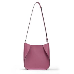 Schultertasche Gretchen "Erica Shoulderbag", Damen, Gr. B/H/T: 27cm x 25cm x 150cm, rosa, Leder, Taschen, aus italienischem Rindsleder