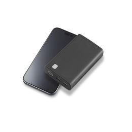 cellularline Powerbank "Elite 20000 PD Portable Charger", schwarz, 3,85 V 20.000mAh, Akkumulatoren