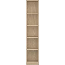 Bücherregal GAMI "Bücherregal Iris", eiche rookwood nachbildung, B:33cm H:172cm T:30cm, Spanplatte, Regale, Praktisch und funktional für eine optimale Aufbewahrung
