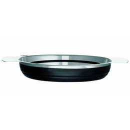 R&ouml;sle Seiher R&Ouml;SLE, schwarz, H:10,5cm &Oslash;:24cm, Silikon, K&uuml;chensiebe, zusammenfaltbar, zum Abseihen von Lebensmitteln, sp&uuml;lmaschinengeeignet