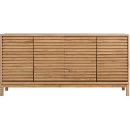 Sideboard Andas "Tanner 4-türiges Sideboard aus Eschenholz", natur, B:163cm H:79cm T:46cm, Massivholz, Sideboards