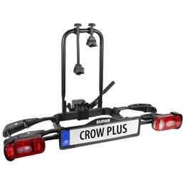 Kupplungsfahrradträger Eufab "CROW PLUS", schwarz, B:117cm H:67cm T:56cm, Fahrradträger, abschließbar