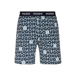 HUGO UNDERWEAR Pyjamashorts »TORTUGA_SHORT« mit Logobund hellblau S (48) - N-Gr N-Gr S (48) Shorts von BOSS Underwear