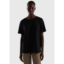 United Colors Of Benetton T-Shirt in cleaner Basic-Optik schwarz XL (42) XL (42) Kurzarm und figurumspielende Passform: ideal für einen lässigen Look
