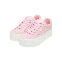 Buffalo Damen Trainingsschuh "Buffalo PAIRED BLOOM", Gr. 39pink, Baumwolle, unifarben, Schuhe