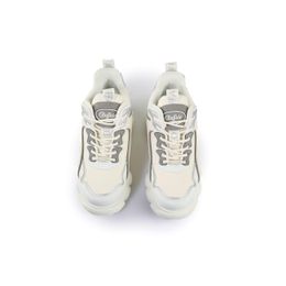Buffalo Damen Trainingsschuh "Buffalo Cld Chai - Vegan Nubuck/Suede", Gr. 38cream, grau, silber, Polyurethan, unifarben, Schuhe