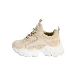 Trainingsschuh Buffalo "Buffalo Damen Buffalo Binary C Sneaker Low", Damen, Gr. 39, cream, Schuhe