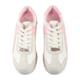 Trainingsschuh Buffalo "Buffalo MALIBU", Damen, Gr. 36, cream, rose, wei&szlig;, Polyurethan, Schuhe