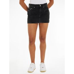 Tommy Jeans Jeansrock »LW MCR MN SKIRT BH0082« Webrock im 5-Pocket-Style Denim Black 27 27 Mini Jeansrock von Tommy Jeans Womanswear