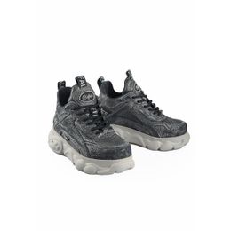 Buffalo Damen Trainingsschuh "Buffalo Cld Chai Vegan Denim", Gr. 39blau, silber, unifarben, Schuhe